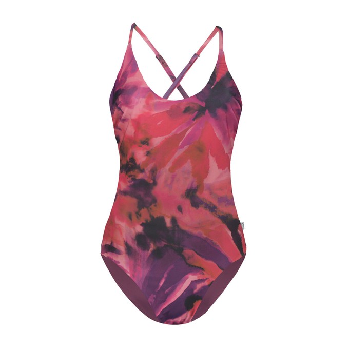 Project Cece | Recycling swimsuit Frøya Palm + tinto (red)